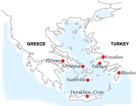 All Greek islands Cruises : 4-Day Cruise to Aegean Islands and Turkey.